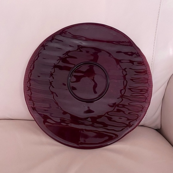 Dining | Purple Glass Serving Platter | Poshmark